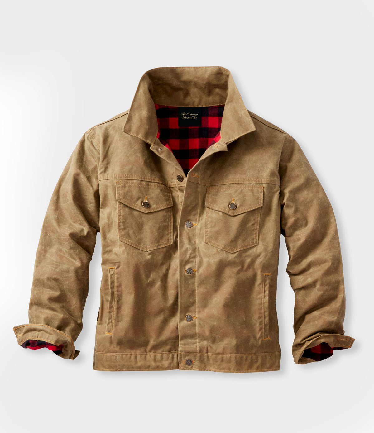 Field Tan '91 Flannel Lined Waxed Canvas Jacket – Vermont Flannel