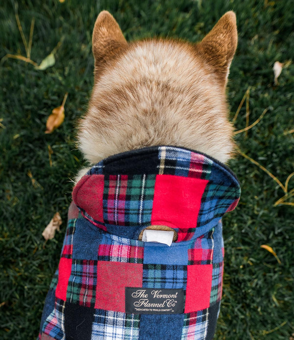 Flannel Dog Jacket - Handcrafted USA - The Vermont Flannel Co ...