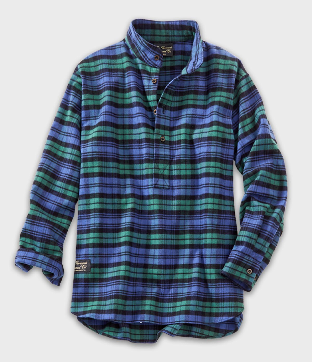 Henley Flannel Shirt - Handcrafted USA - The Vermont Flannel Co ...