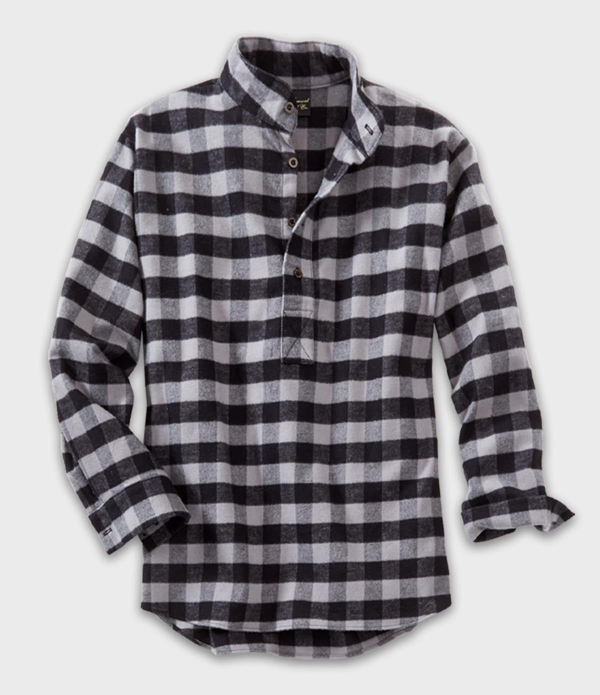 Henley Flannel Shirt - Handcrafted USA - The Vermont Flannel Co ...