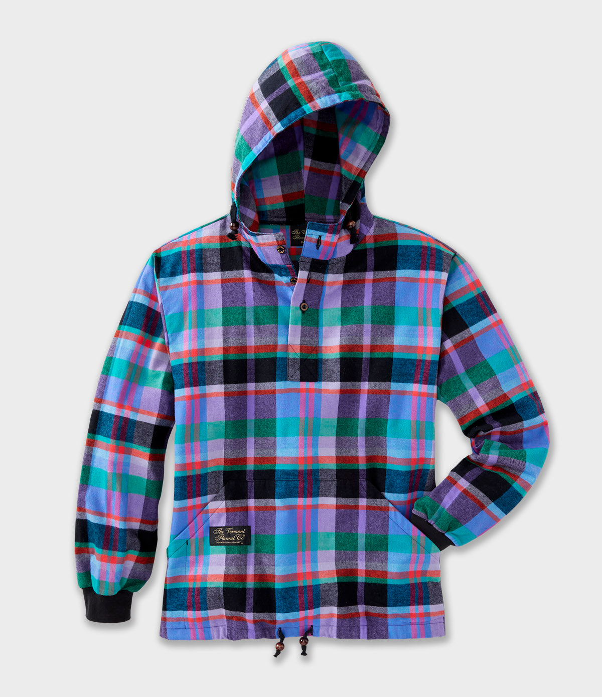 Flannel Hoodie Pullover | Handcrafted USA - The Vermont Flannel Co ...
