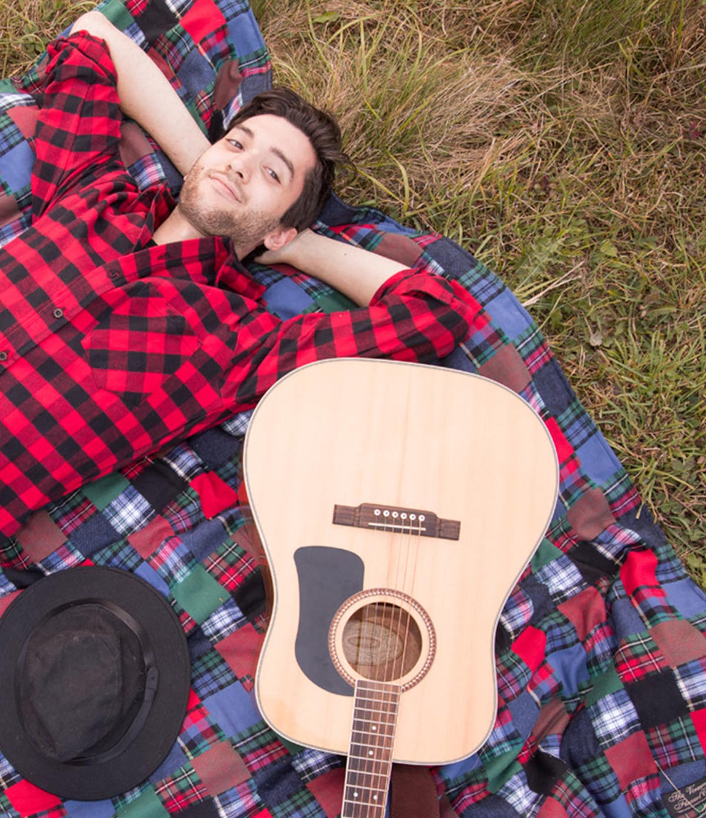 Luxury Patchwork Blanket - Handcrafted USA - The Vermont Flannel Co.