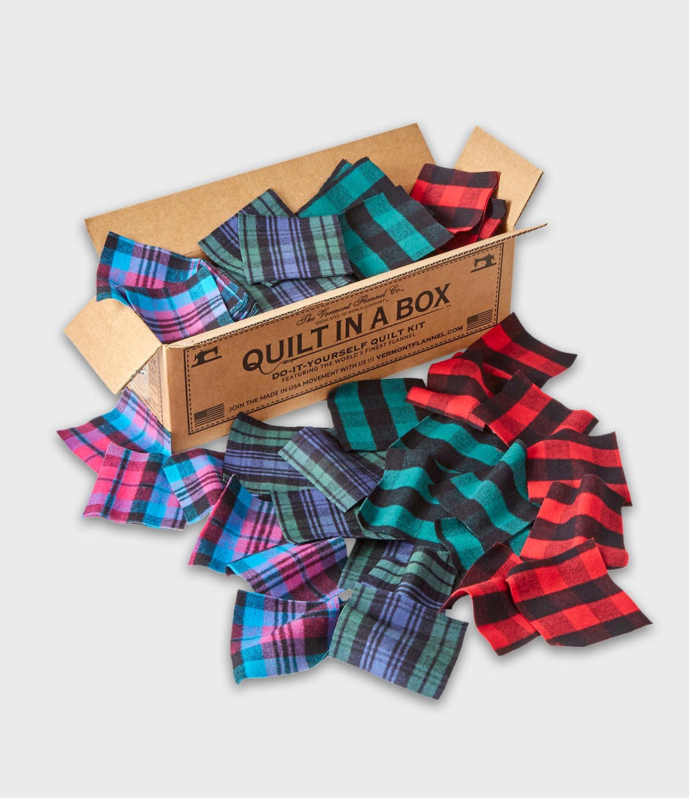 Quilt in a Box | DIY Flannel Quilt Kit – Vermont Flannel