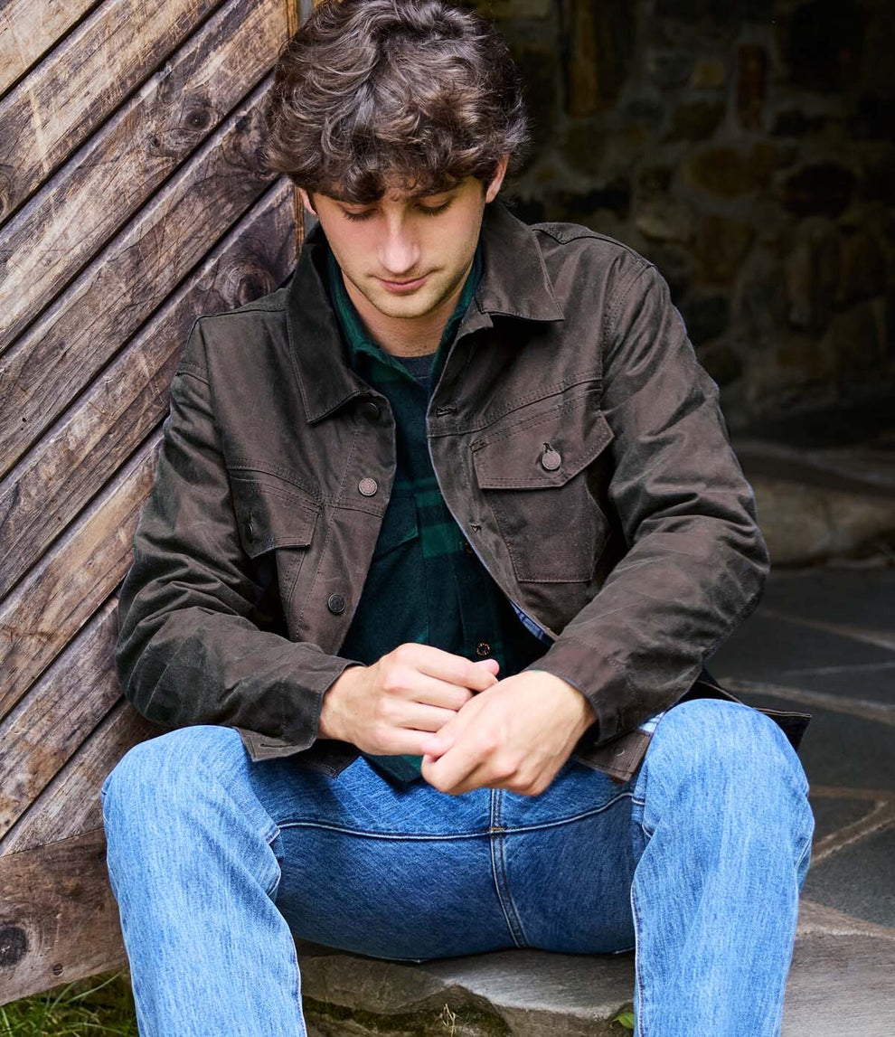 Deep Brown '91 Flannel Lined Waxed Canvas Jacket – Vermont Flannel