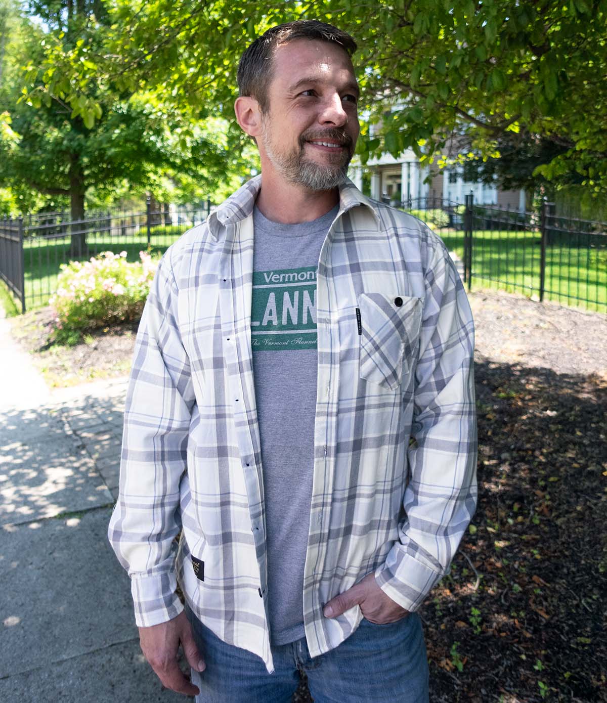 Lightweight Fitted Flannel Shirt - Dorset Gray – Vermont Flannel