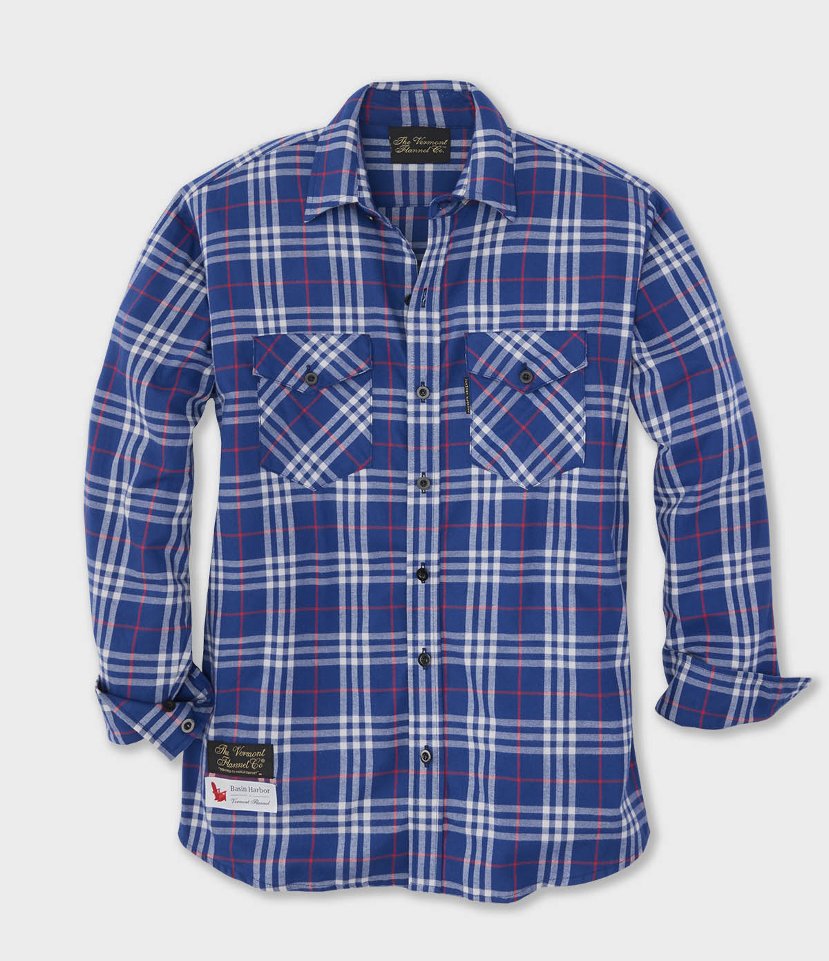 Lightweight Men's Classic Flannel Shirt - Basin Harbor Blue – Vermont ...