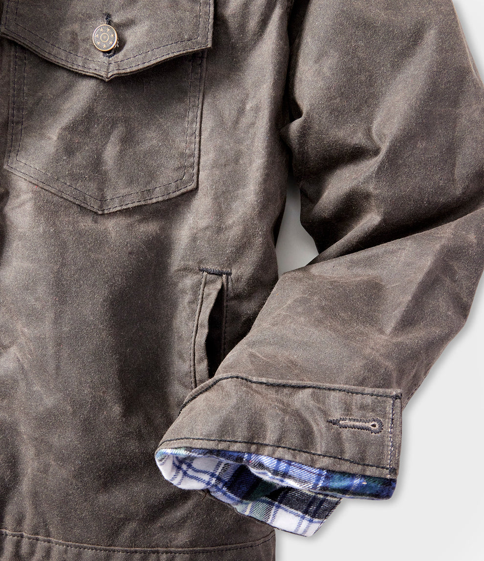 Deep Brown '91 Flannel Lined Waxed Canvas Jacket – Vermont Flannel